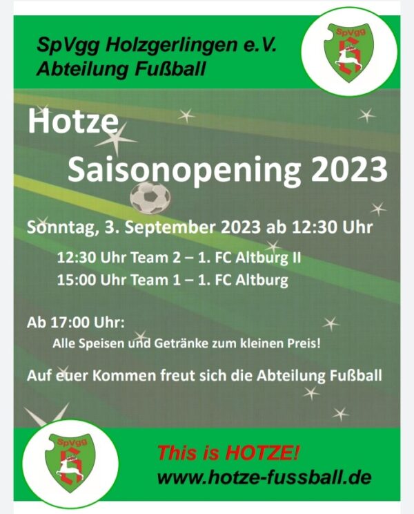Team1/Team2: Erste Heimspiele in der Saison 2023/2024 – This is Hotze!